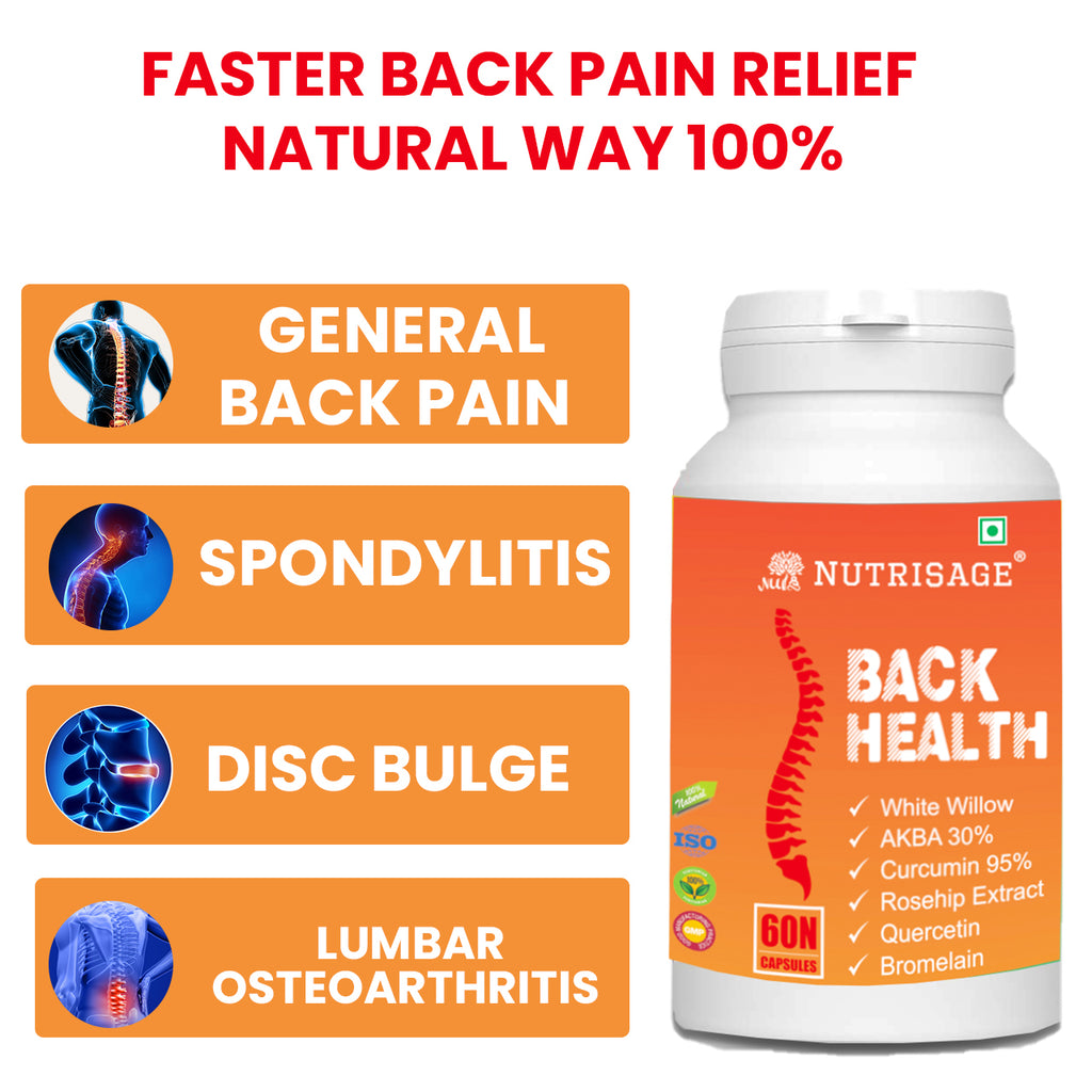 Nutrisage Back Health – Natural Back Pain & Spine Support – Nutrisage India